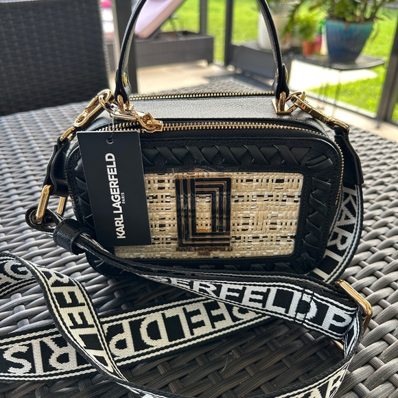 Karl Lagerfeld | Bags | Karl Lagerfeld Paris Black And Tan Simone ...